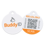 BuddyBadge® QR Collar Tag • BuddyID